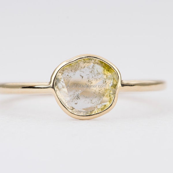 Diamond Slice Ring - Etsy