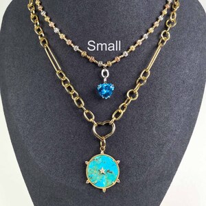 14x8mm Pendant Charm Enhancer Converter Bail Openable With Safety Latch ...