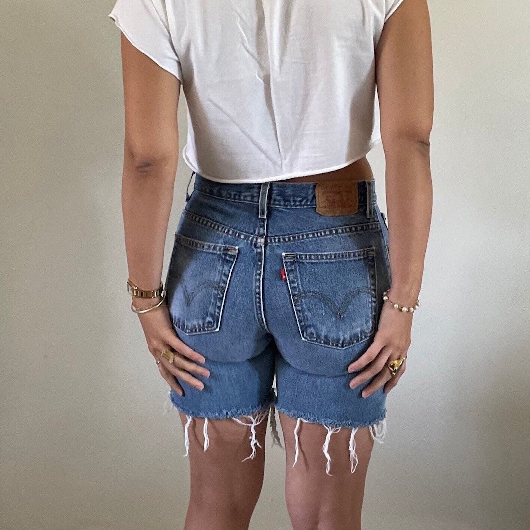90s Levis Cut Offs Shorts / Vintage Levis 550 Curvy Soft Faded - Etsy