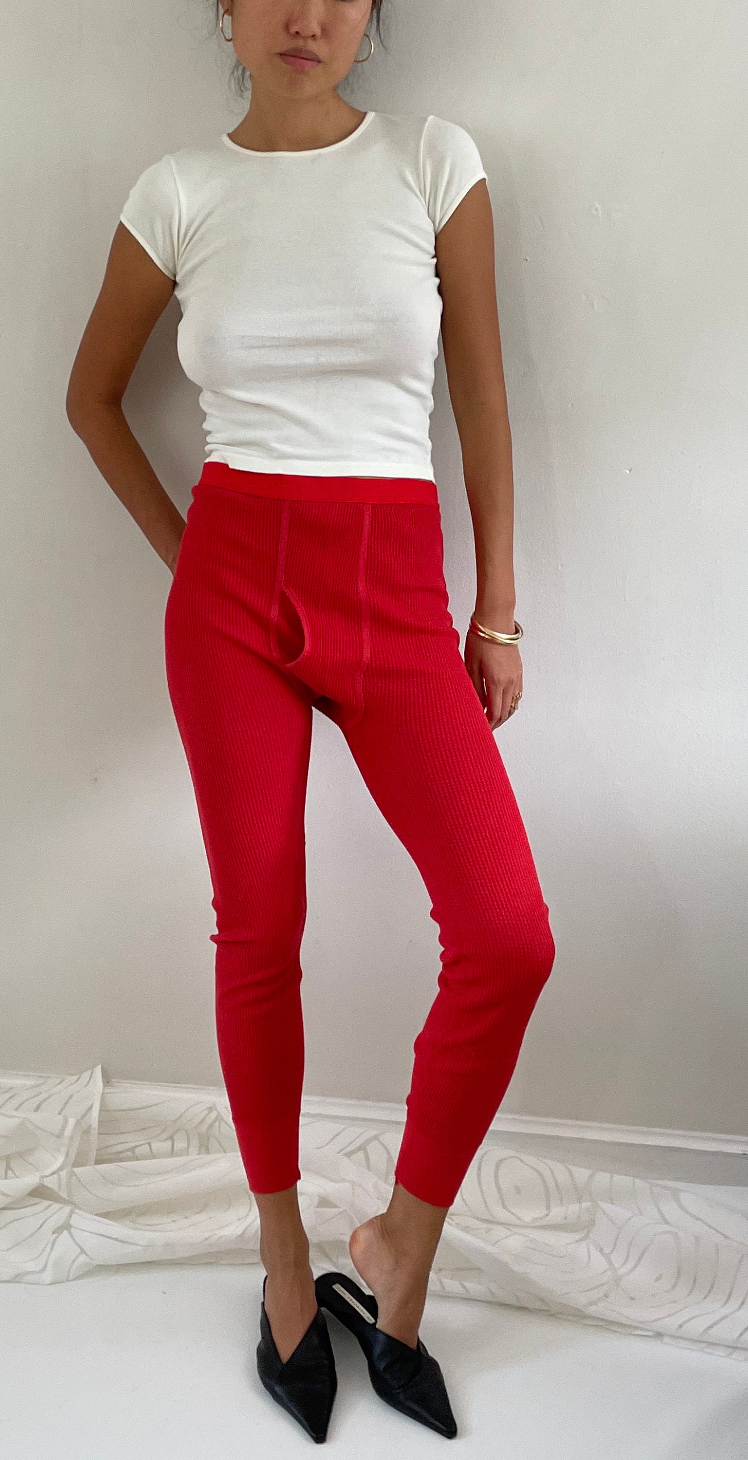 70s Red Thermal Long Johns / Vintage Red Thermal Boyfriend - Etsy