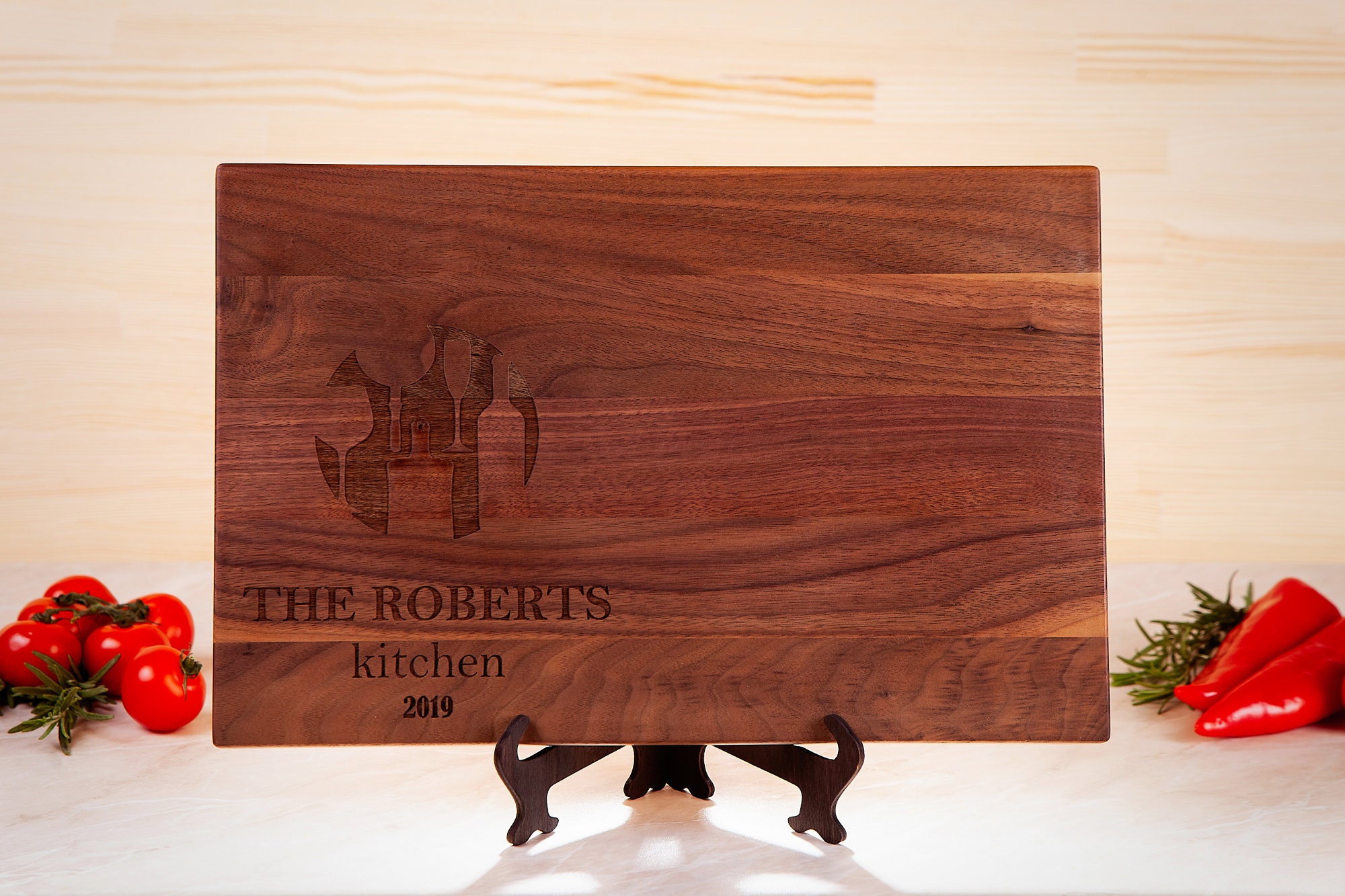 Personalized Cutting Board Kitchen Decor Housewarming Gift | Etsy