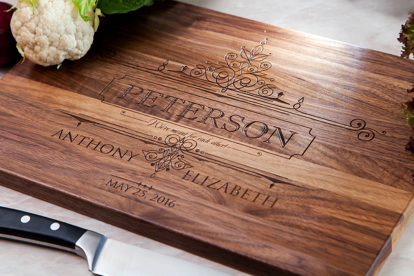 Wood Cutting Board Tree Cutting Board Couple Cutting Board - Etsy