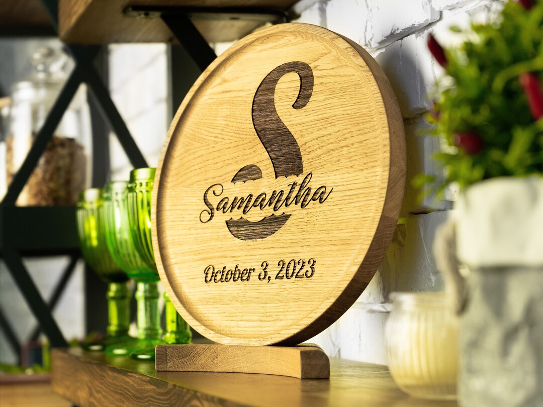 Engraved Wood Catchall Tray - Wooden Anniversary Gift for Him or Her ...