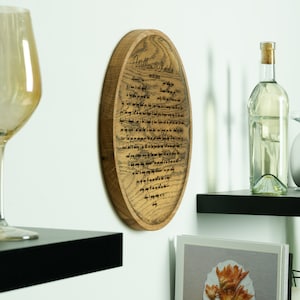 Our First Dance-wedding Song Lyrics Engraved Board-first Dance Song ...