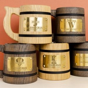 Engraved Wooden Beer Tankard, Grandfather Gift Ideas, Retirement Gifts ...