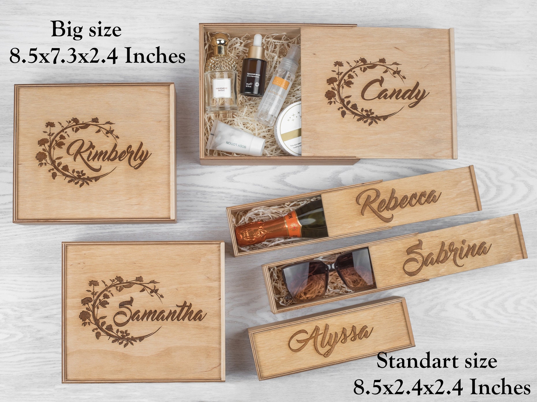 Bridesmaid Gift Box Personalized, Maid of Honor Proposal Gift Idea ...