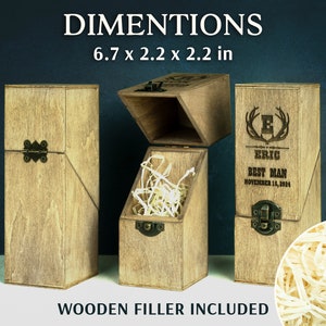 Personalized Groomsmen Proposal Box: Engraved Wooden Gift - Etsy