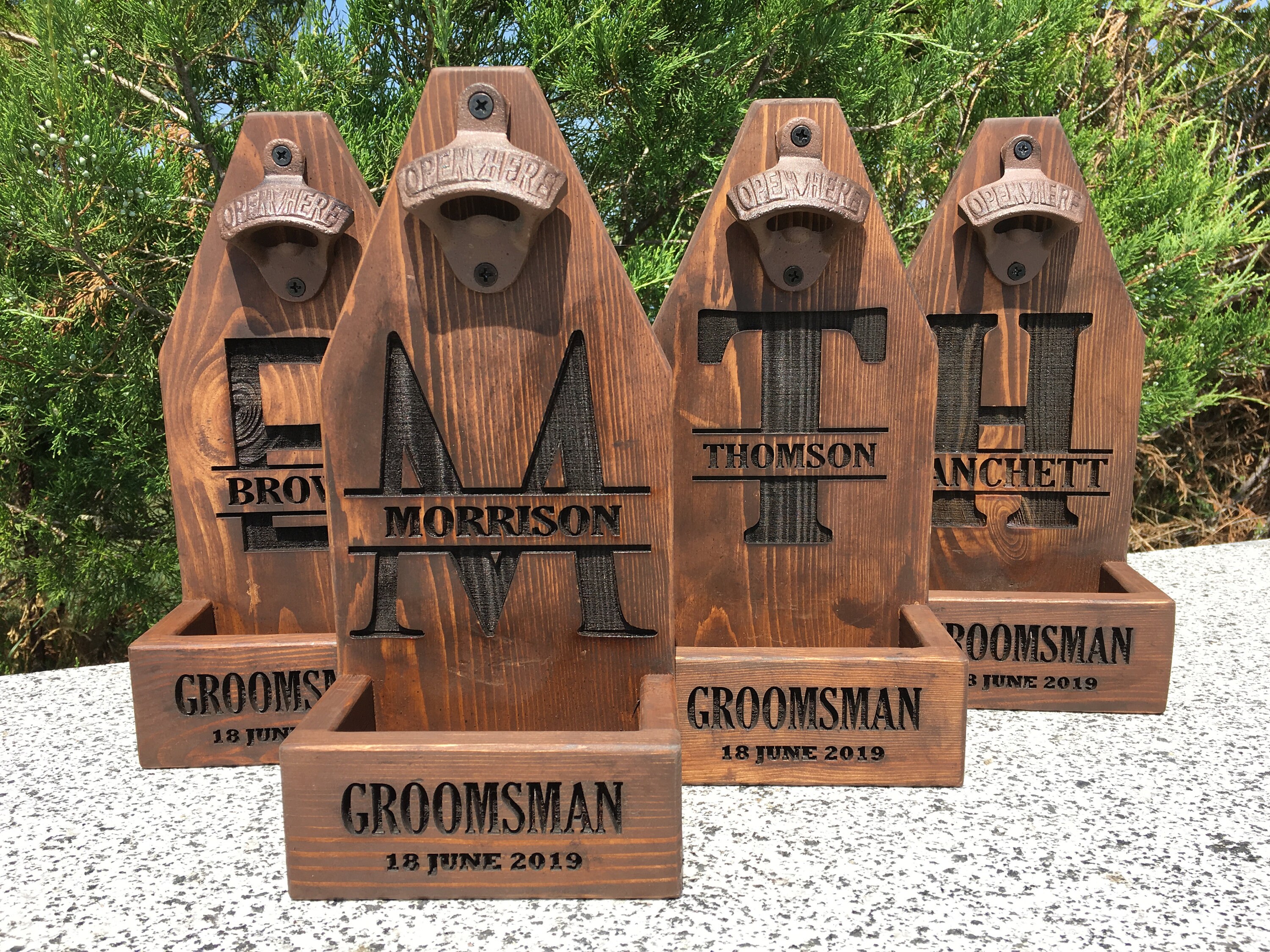 Personalized Wall Mounting Beer Bottle Opener with Cap | Etsy