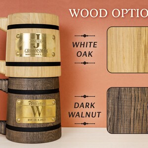 Engraved Wooden Beer Tankard, Grandfather Gift Ideas, Retirement Gifts ...