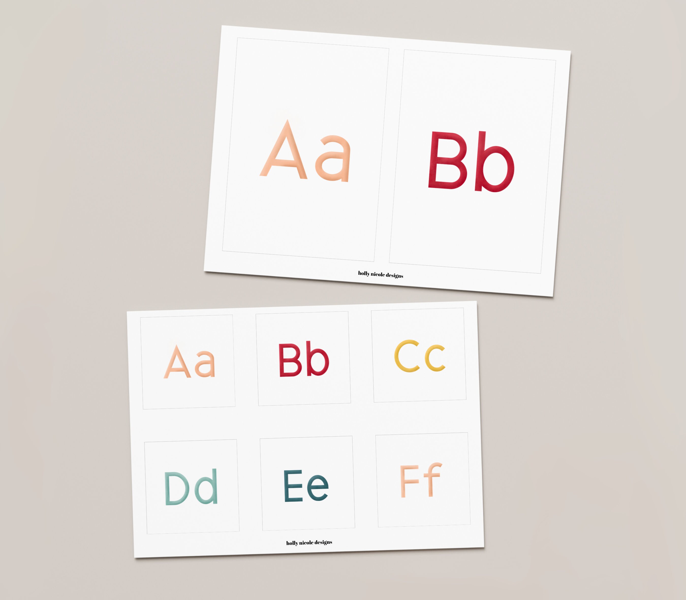 Alphabet Toddler Flashcards Printable - Etsy
