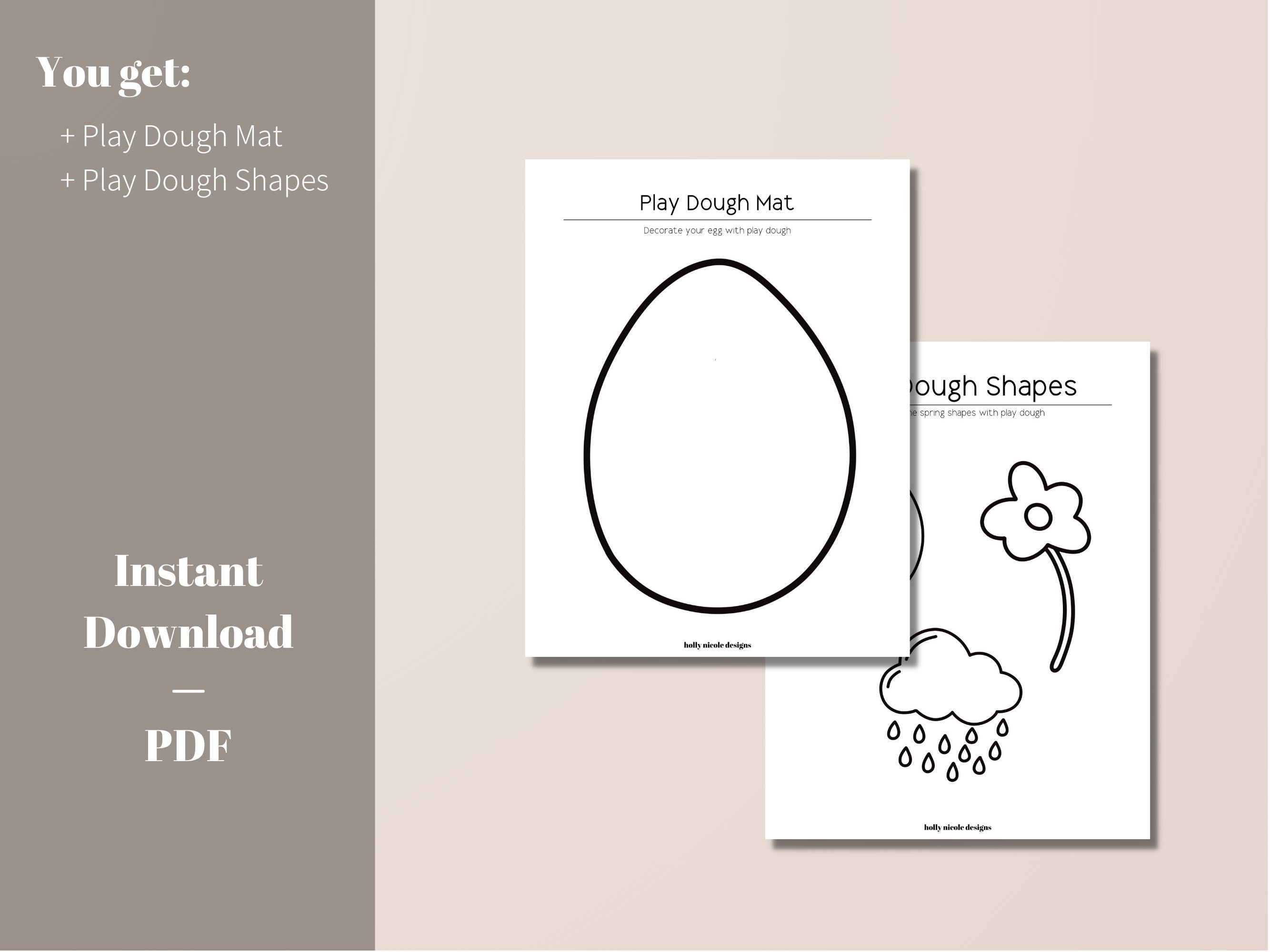 Spring Play Dough Printable - Etsy