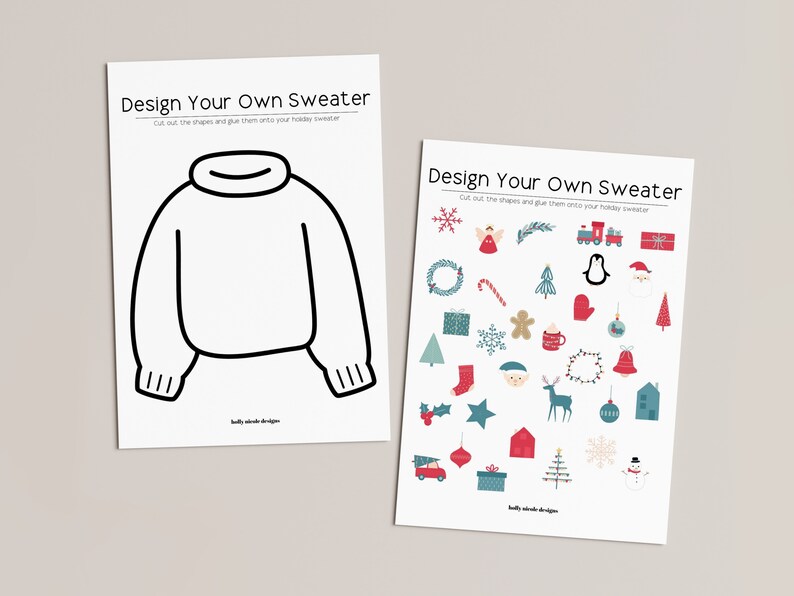 Holiday Sorting and Matching Activities Printable - Etsy