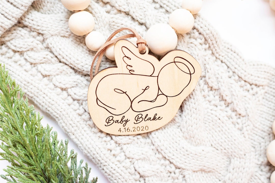 Miscarriage Ornament Sleeping Angel Baby Ornament Stillbirth Memorial ...