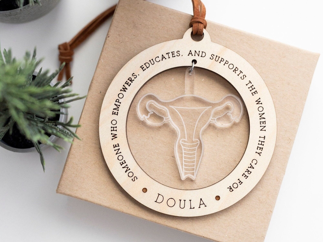 Doula Ornament With Uterus Doula Appreciation Gift Home Birth Doula ...