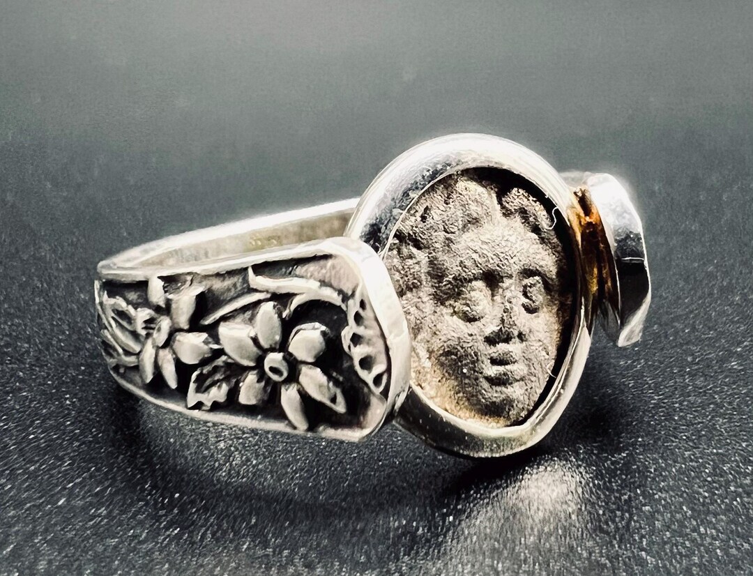 Authentic Ancient Greek Silver Coin Gorgon Medusa and Athena Sterling ...