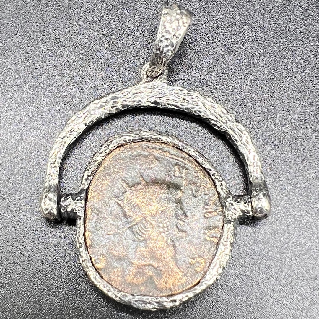 Ancient Bronze Roman Coin Gallienus and Centaur in Sterling Silver Flip ...