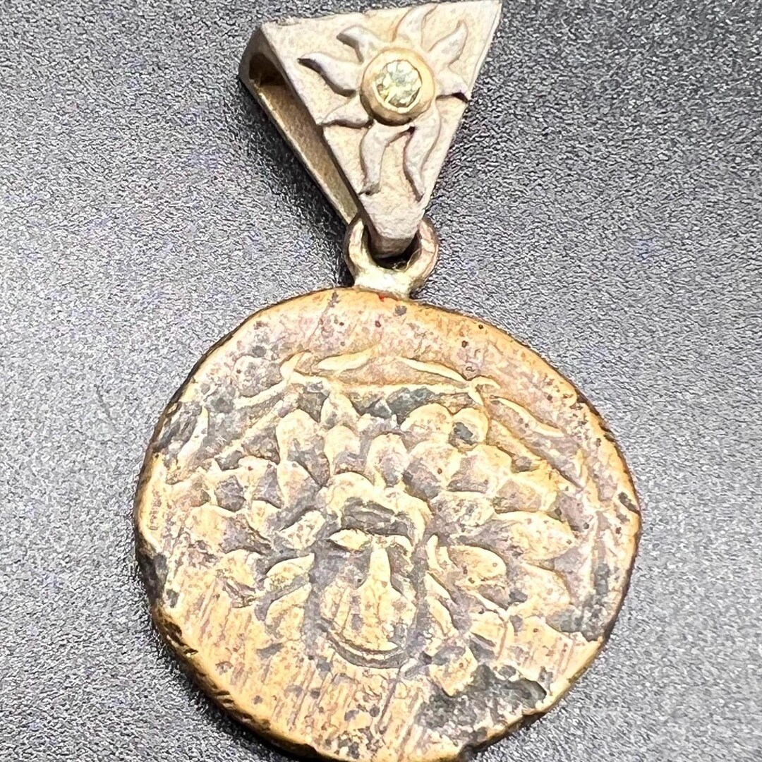 Ancient Greek Bronze Coin Gorgon and Nike With Mali Garnet Bronze ...