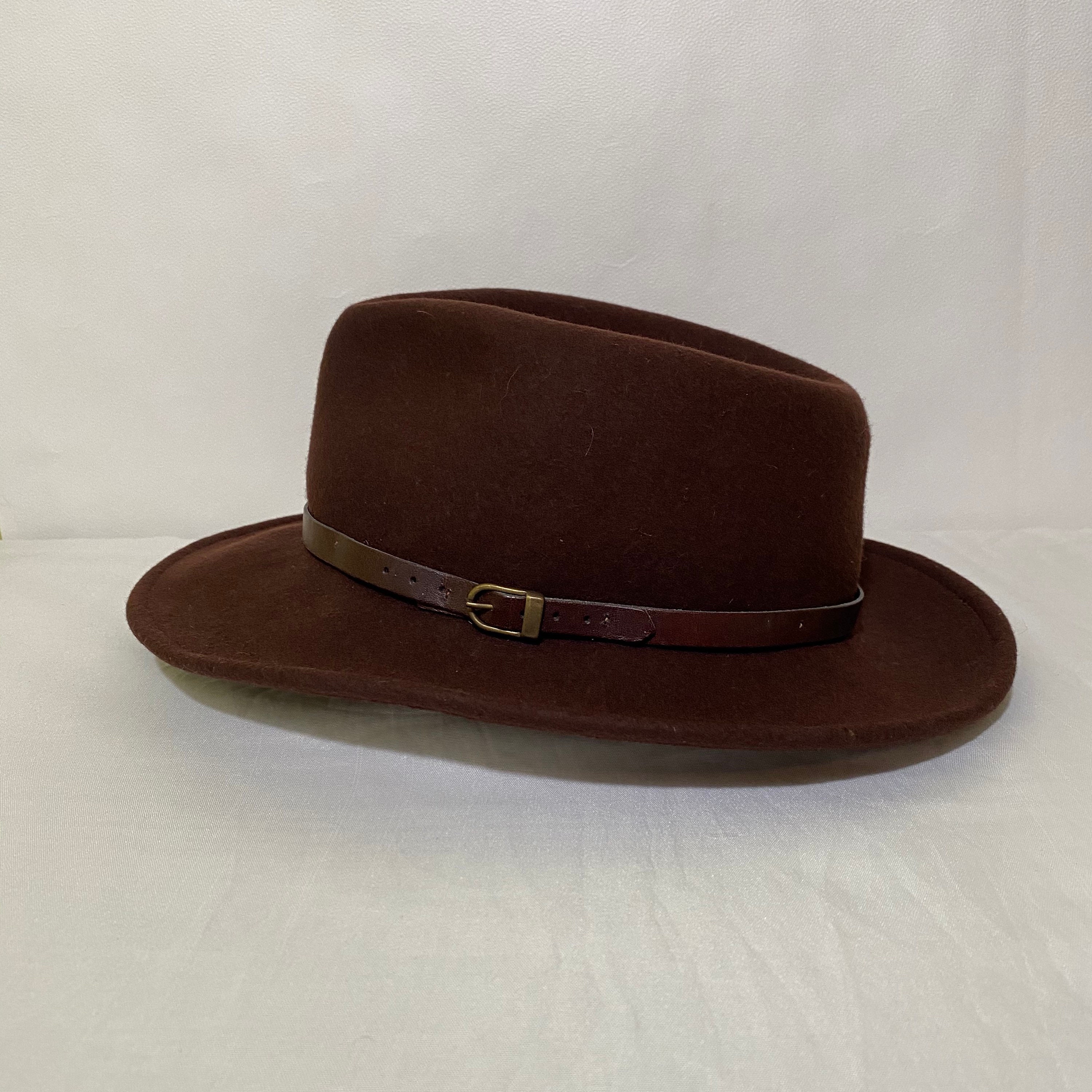 Vintage Italian 100% Wool Laine Ox Blood Color Fedora Size 57 (italy ...