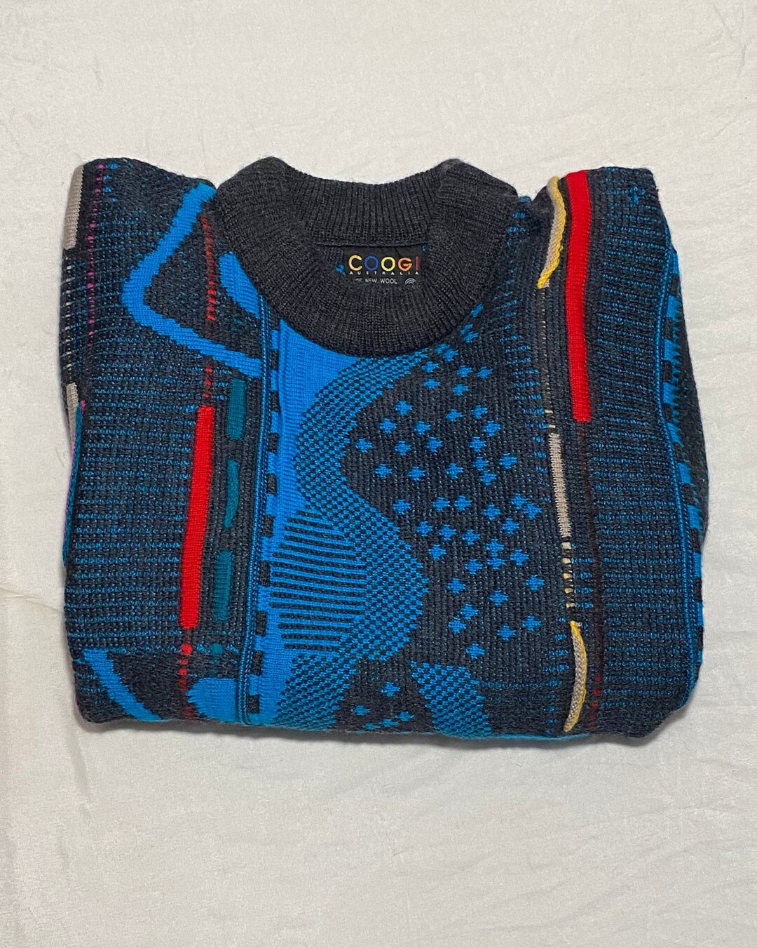 Coogi Crew Neck New Wool Sweater Size Medium - Etsy