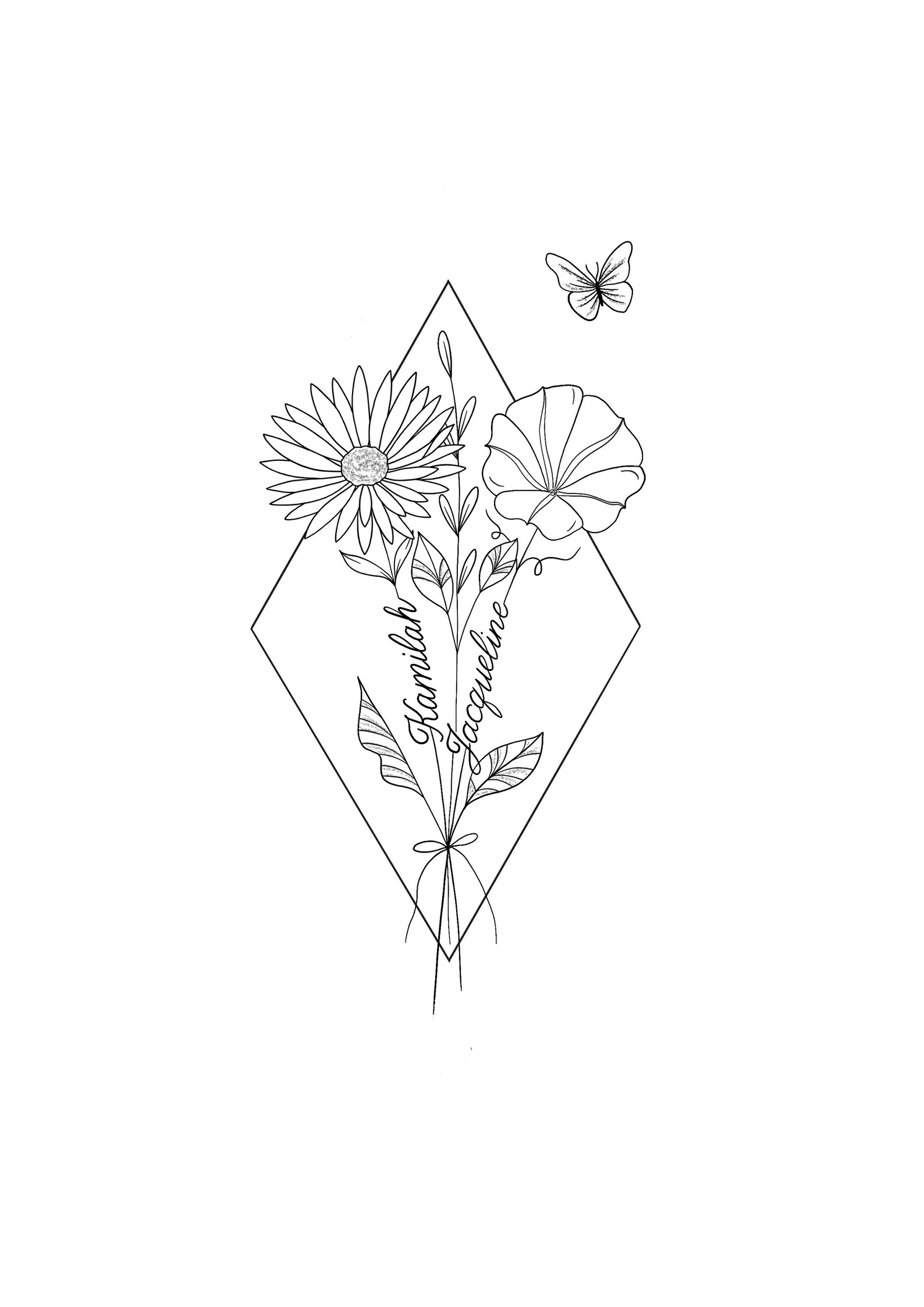 Custom Names Birth Flower Bouquet/ Birth Month Flower/ Flower - Etsy ...