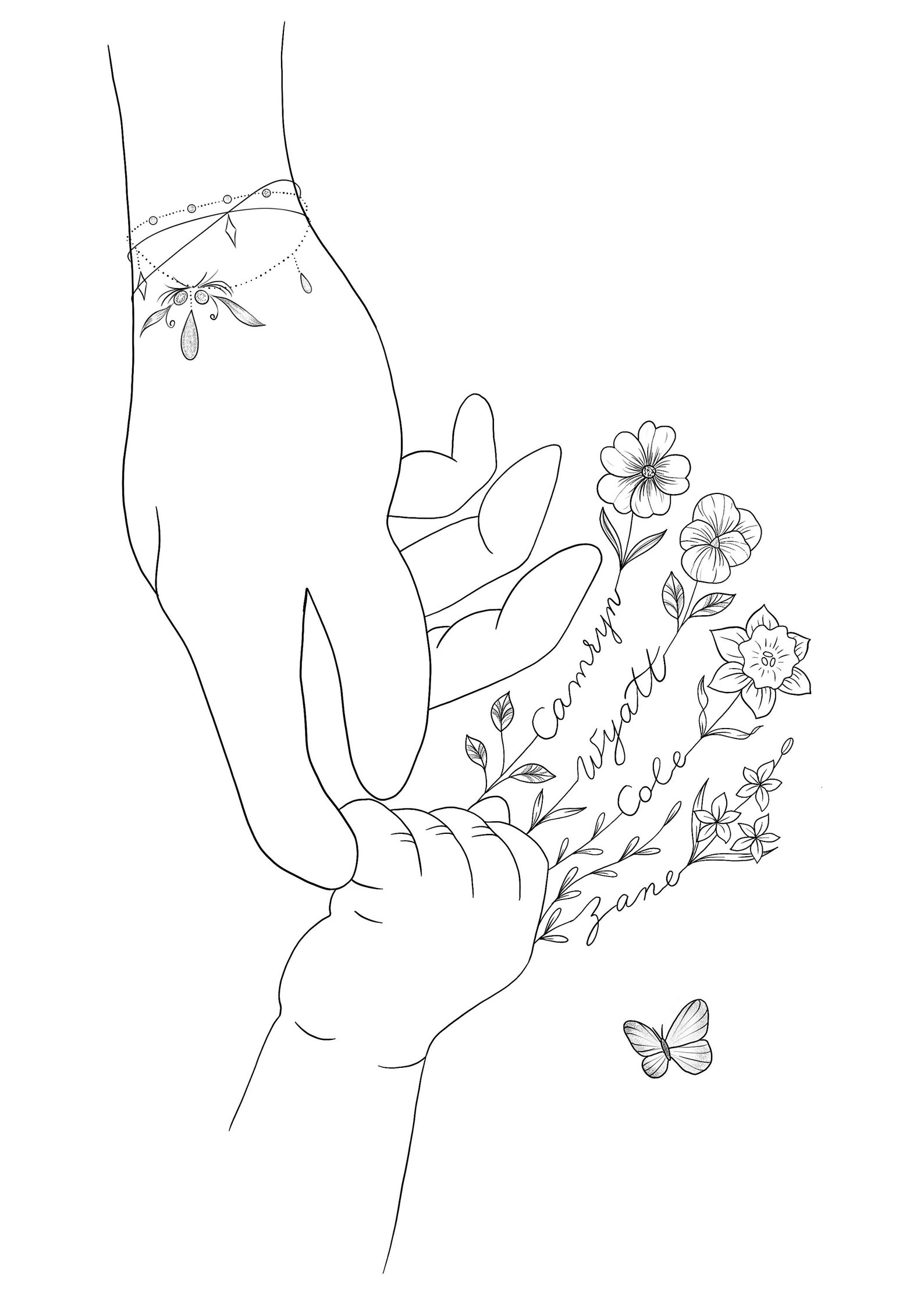 Custom Names Birth Flower Bouquet/ Birth Month Flower/ Flower - Etsy ...