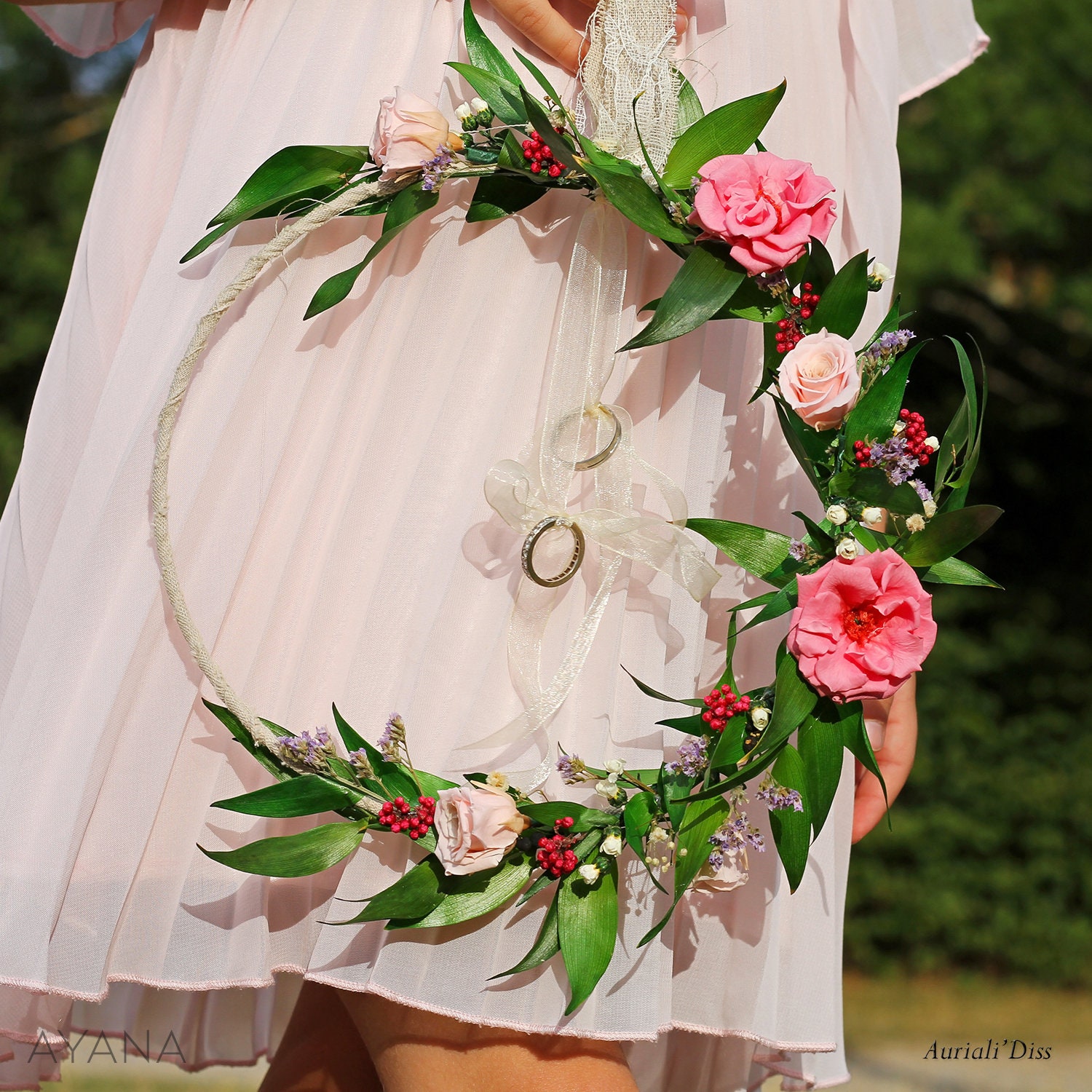 Wedding Ring Holder DREAM OF FLOWERS Ring Holder Catches - Etsy