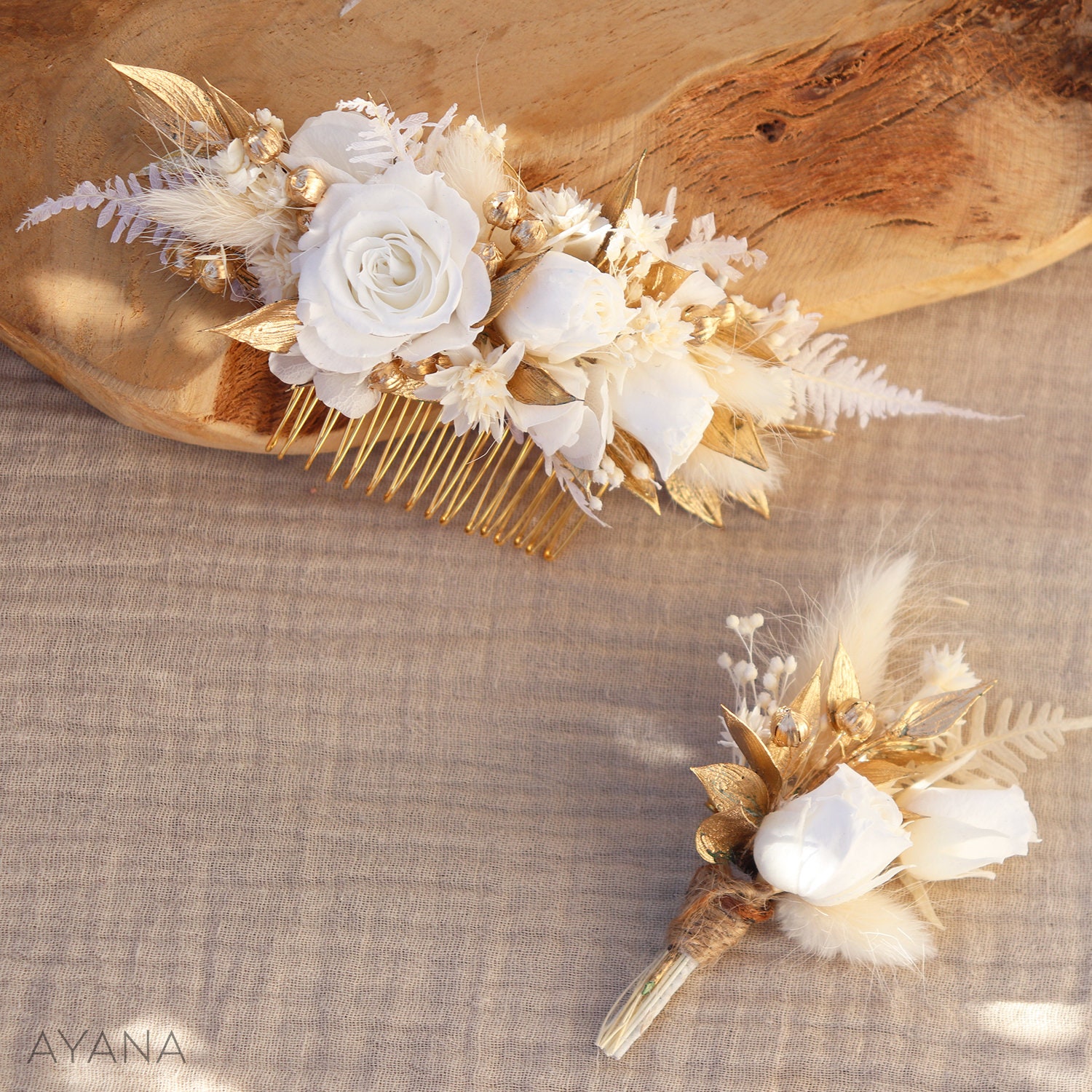 Buttonhole CHIC Brooch for Groom Suit Dried and Preserved - Etsy