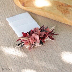 Pocket Boutonniere GAIETE Made of Dried and Preserved Flower Pink ...