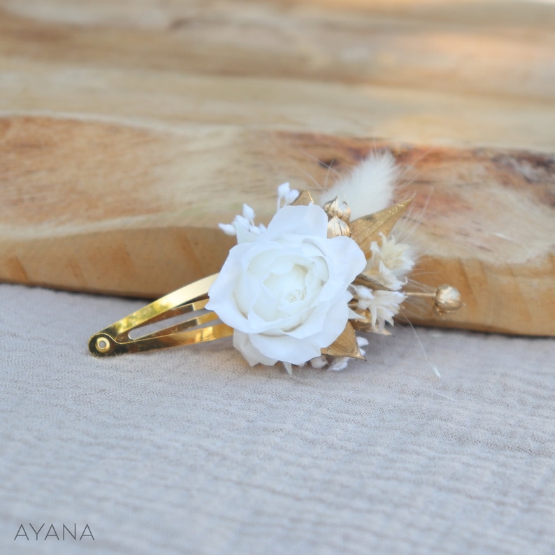 Hair Clip CHARLINE for Child and Adult Clic-clac Style With Preserved ...