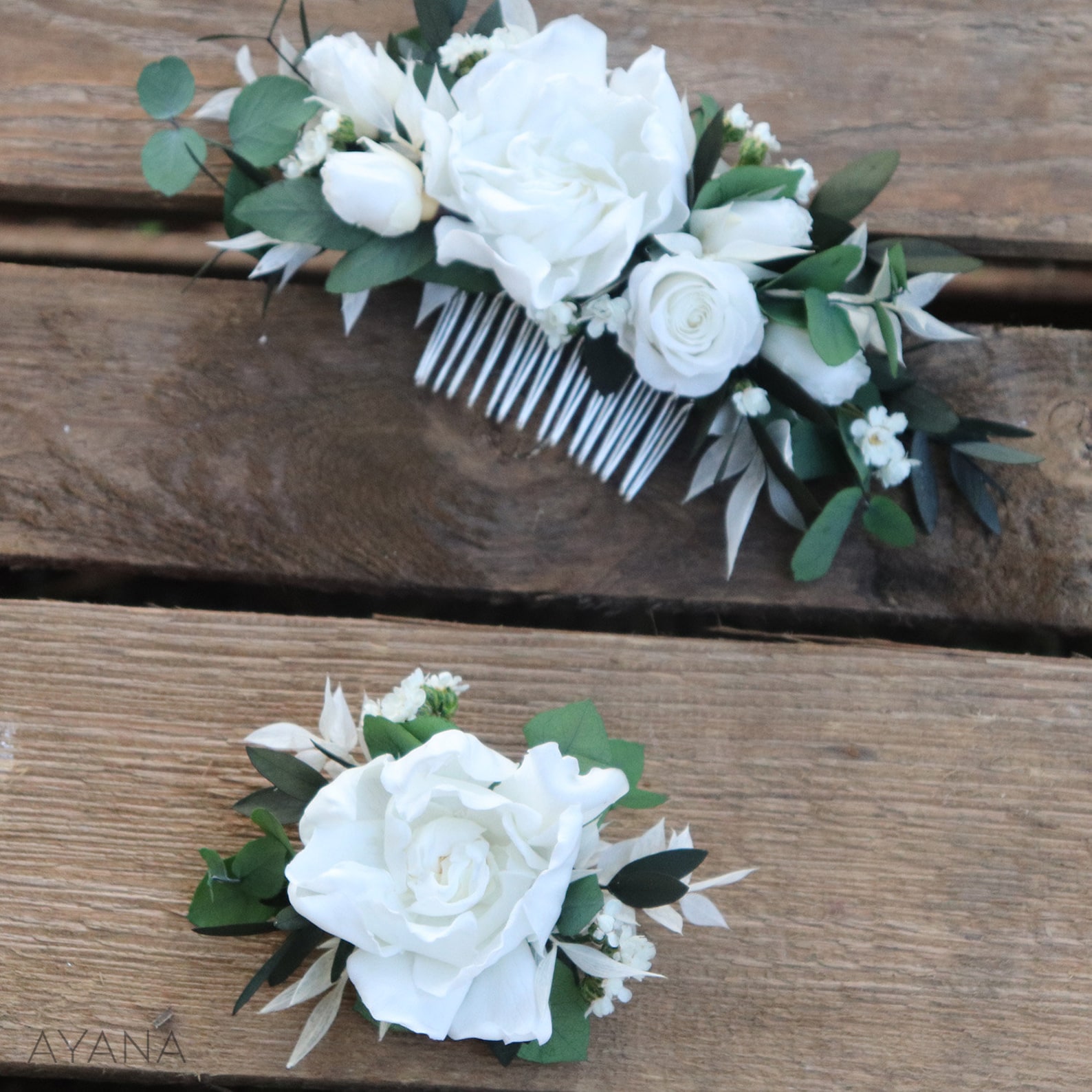 Buttonhole GENEROSITE Preserved Flower Accessory, Gardenia Wedding ...