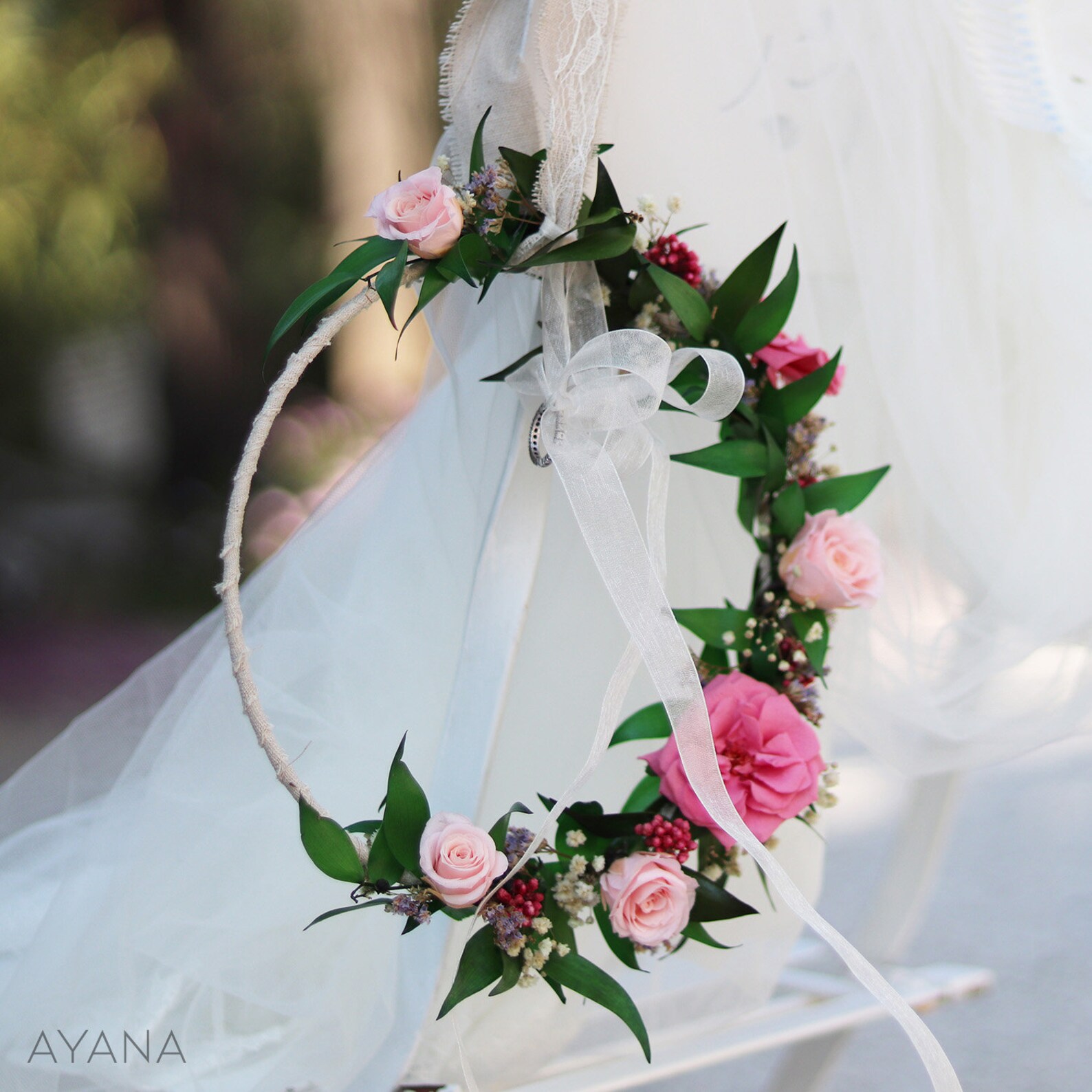 Wedding Ring Holder DREAM OF FLOWERS Ring Holder Catches - Etsy