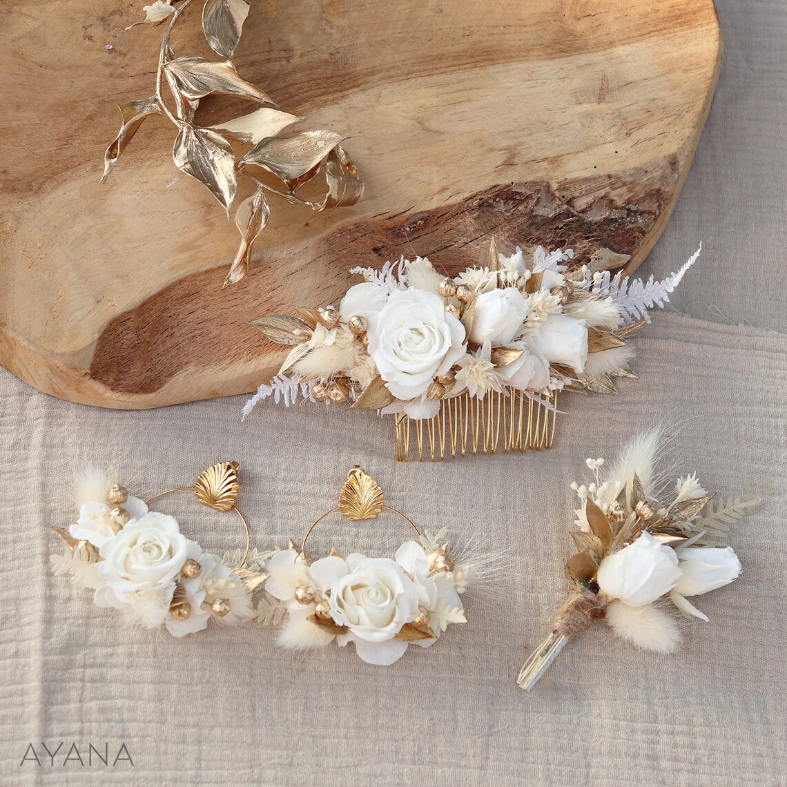 Buttonhole CHIC Brooch for Groom Suit Dried and Preserved - Etsy