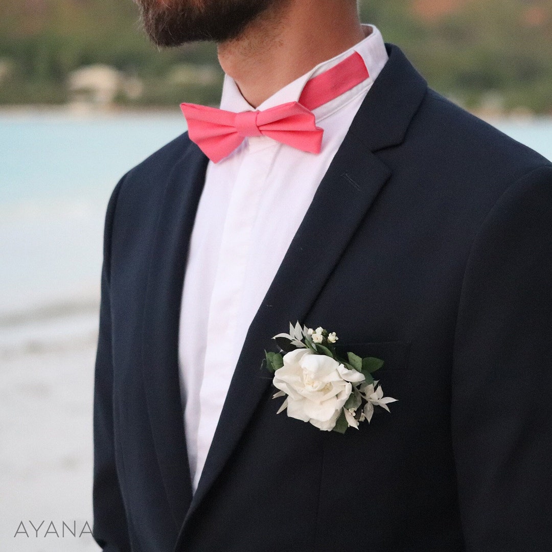 Buttonhole GENEROSITE Preserved Flower Accessory, Gardenia Wedding ...