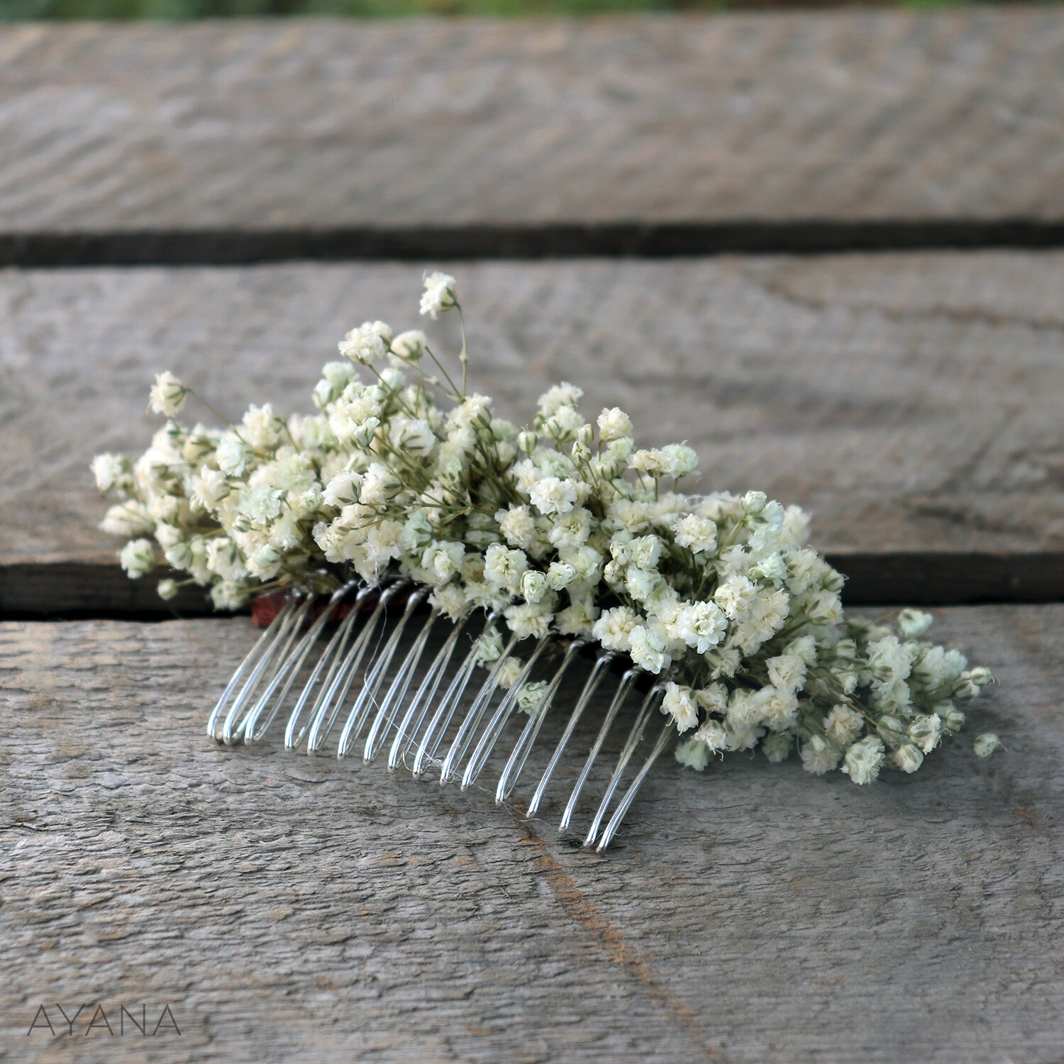 Wedding Flowers Comb LUCIE Boho Hair Accessory With Durable | Etsy
