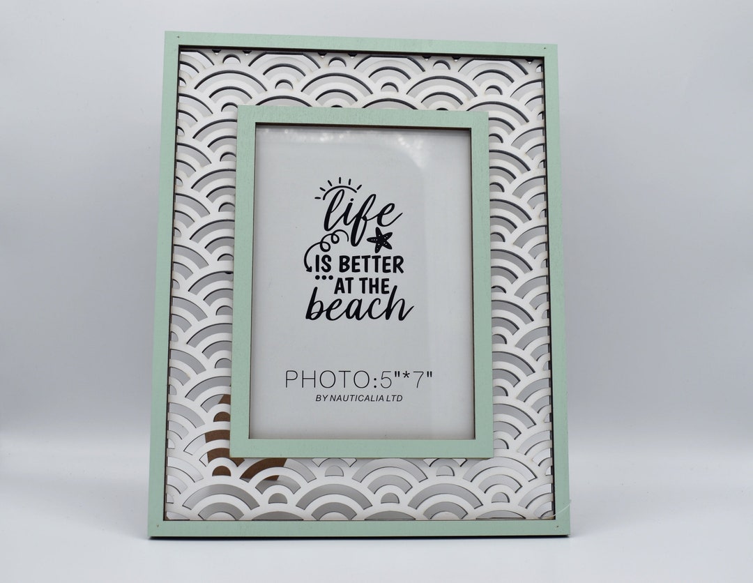 Waves Design Wooden Beach Themed Photo Frame - Etsy