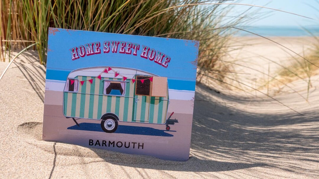 Barmouth Home Sweet Home Wooden Sign Rustic Distressed Home Decor ...