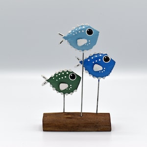 Blue School of Puffer Fish, a FAB Gift - Etsy
