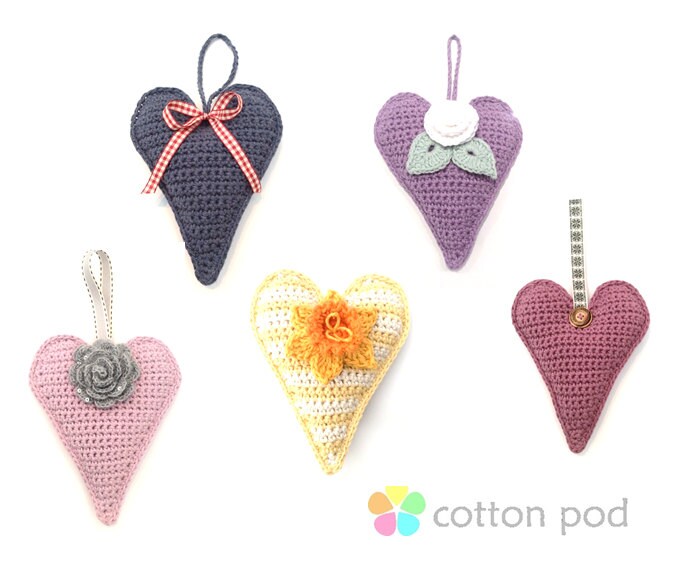 CROCHET PATTERN Classic Heart by Cotton Pod Instant PDF Download - Etsy