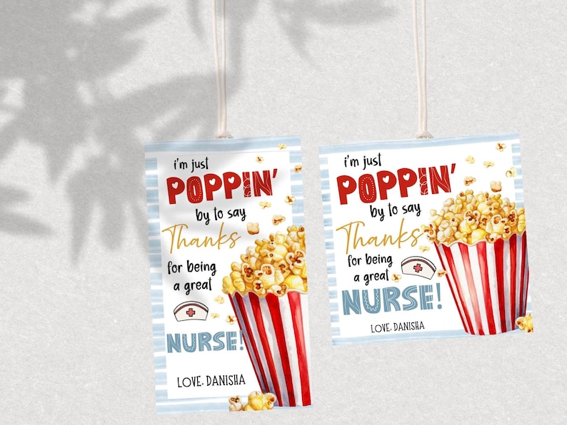 Nurse Appreciation Gift Tag, Thank You Frontlines Worker, Medical ...