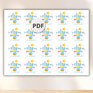 It's O-fish-ally Summer Last Day of School Tags Candy Tag for Students ...