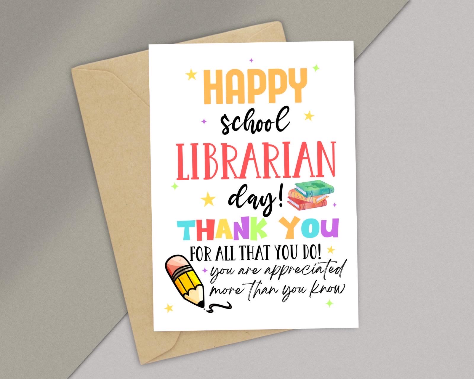 My Library Day Card Printable