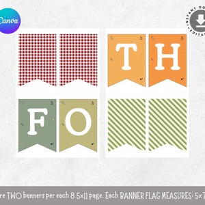 Printable Thanksgiving Banner, Thankful Banner, Colorful Thanksgiving ...