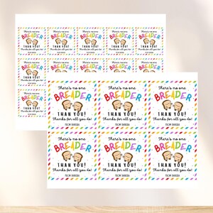 There’s No One BREADER Than You Printable Tags, Bread Gift Tags ...