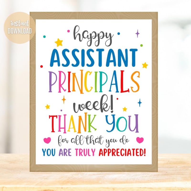 Happy Assistant Principals Week - Etsy