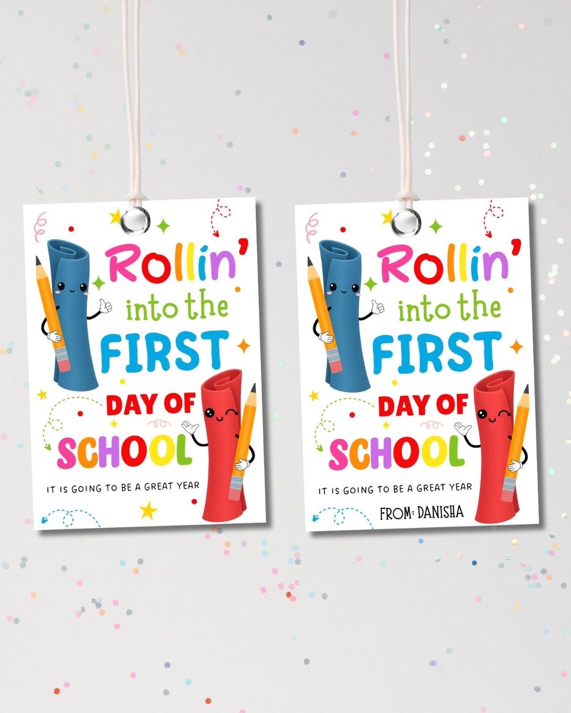 First Day of School Fruit Roll-up Tags: Printable Treat (digital ...