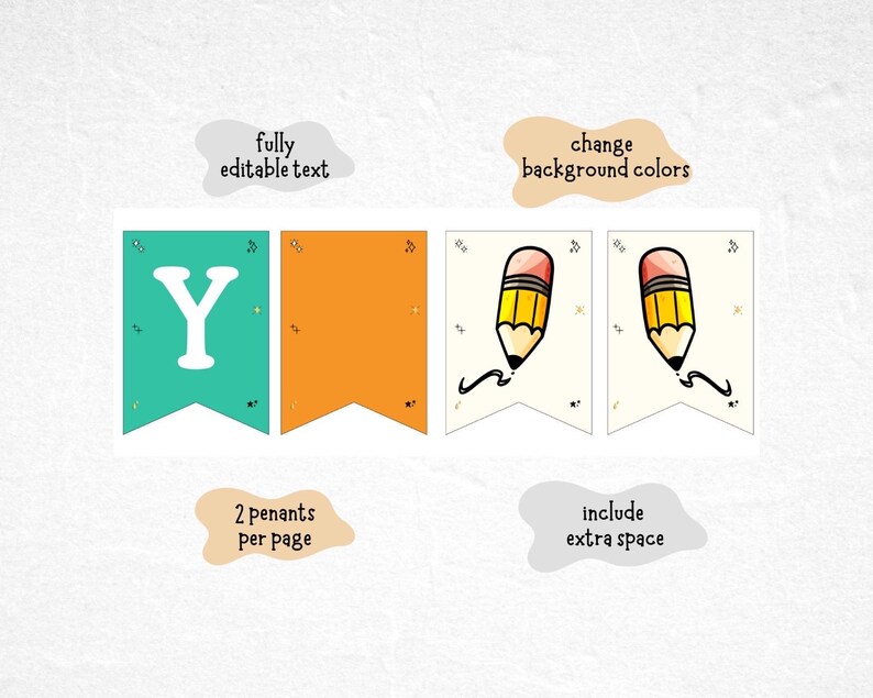 100 Days of School Banner: Classroom Decor (printable Editable PDF) - Etsy