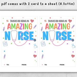 Nurse Gift Card Holder Printable, Nurses Amazing Gift Card, Nurse ...