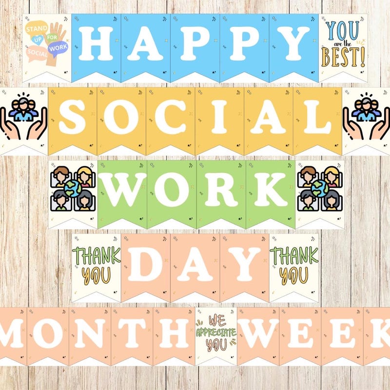 Social Work Month Banner - Etsy