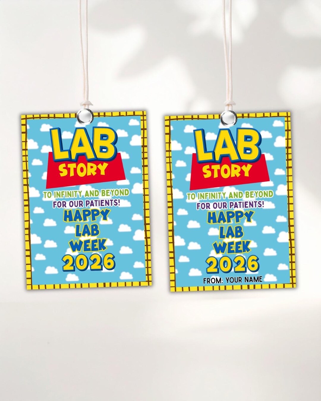 Lab Week 2026 Printable Gift Tags, Lab Story Theme (digital Download ...