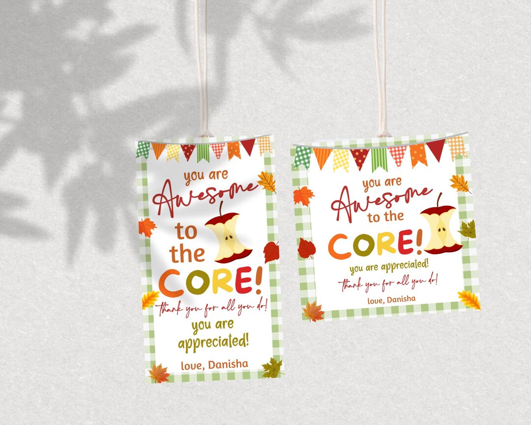 Teacher Appreciation Week Tag Printable, Apple Teacher Appreciation Tag ...